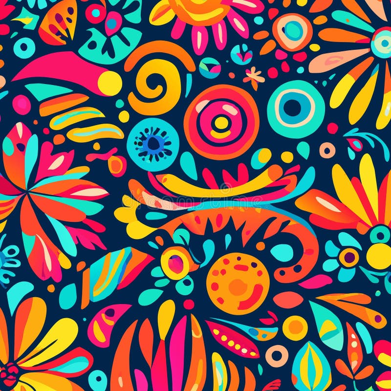 AI Generated Illustration of Eye-catching Image Features an Array of ...