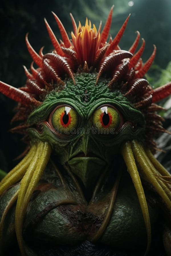 AI Generated Illustration of a Fantastical Weird Creature with a Unique ...