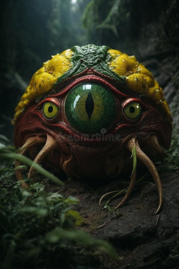 AI Generated Illustration of a Fantastical Weird Creature with a Unique ...