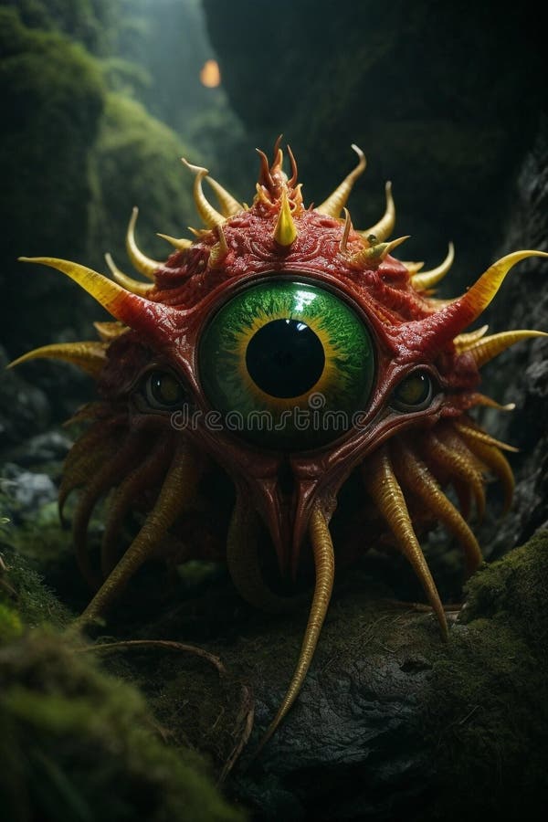 AI Generated Illustration of a Fantastical Weird Creature with a Unique ...