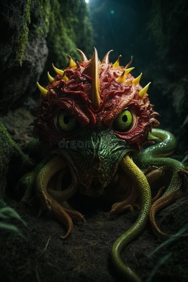 AI Generated Illustration of a Fantastical Weird Creature with a Unique ...