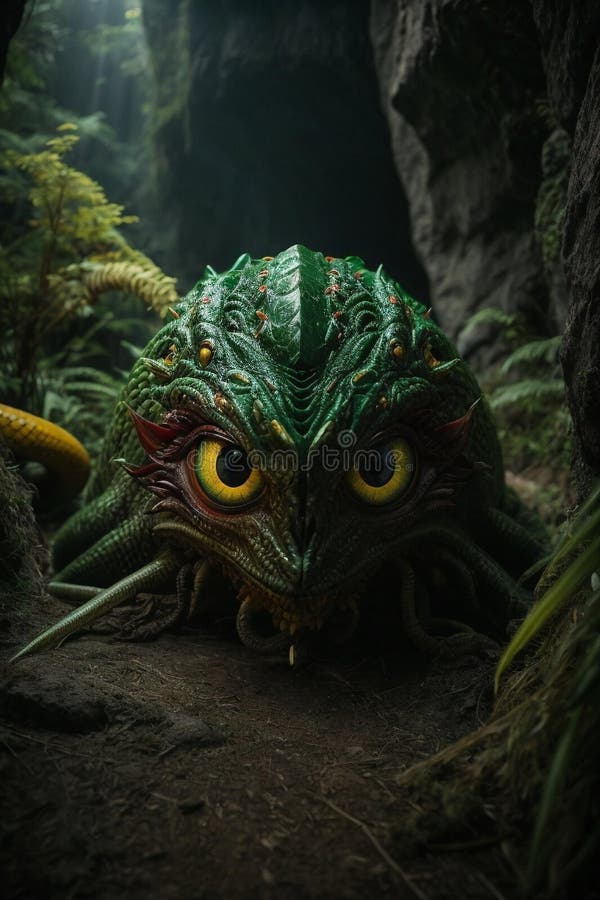 AI Generated Illustration of a Fantastical Weird Creature with a Unique ...