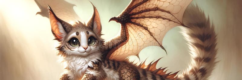 AI Generated Illustration of a Fantasy Creature Combination between a ...