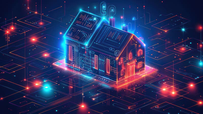 Digital Icons for Smart Home Management: AI-Generated Illustration ...