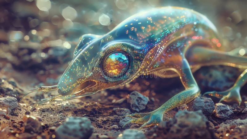 Captivating Silicone-Based Alien Animal in Mystical Extraterrestrial ...