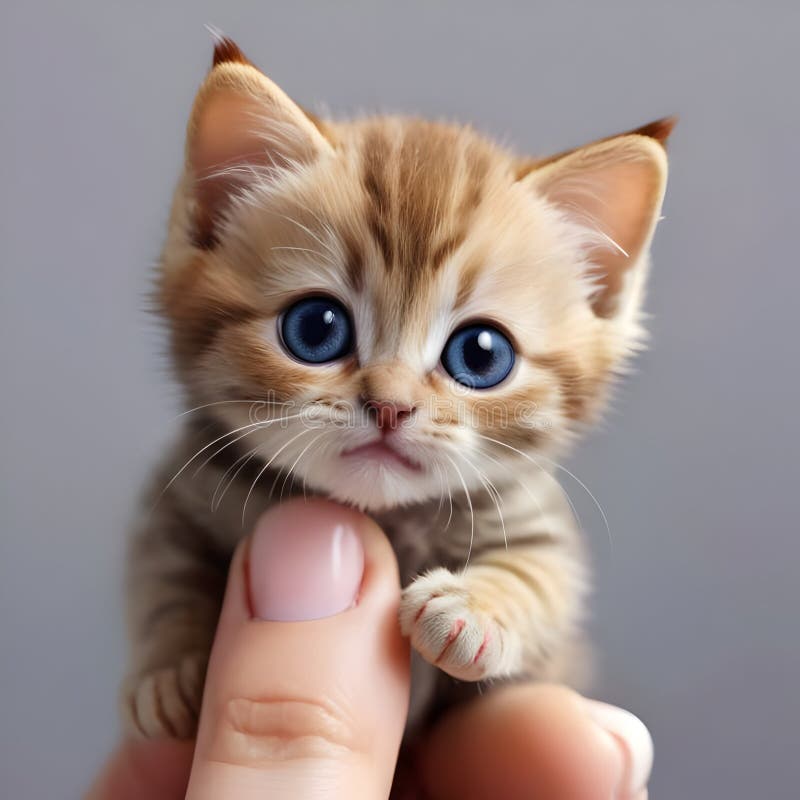 Tiny Kitten with Comical Expressions, Meme-worthy, Kitten on Finger ...