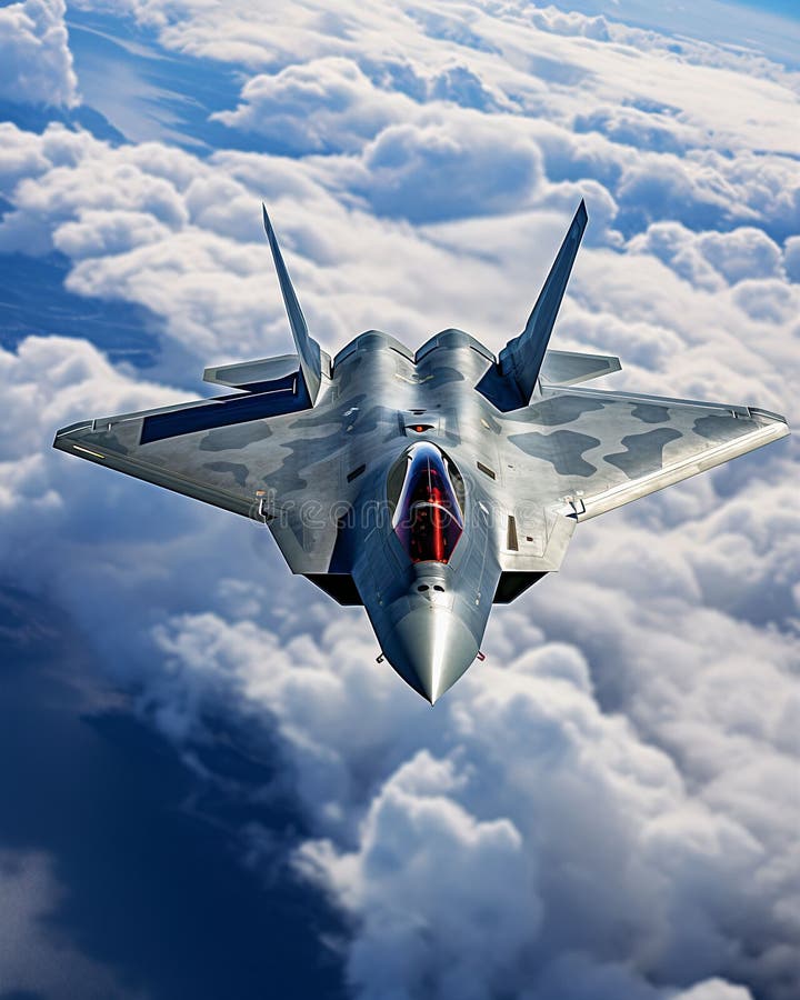 AI Generated Illustration of a Fighter Jet Soaring through the Air ...