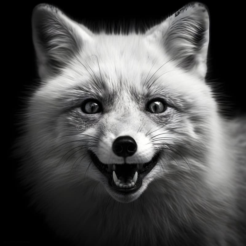 AI Generated Illustration of a Fox Staring Directly at the Camera ...