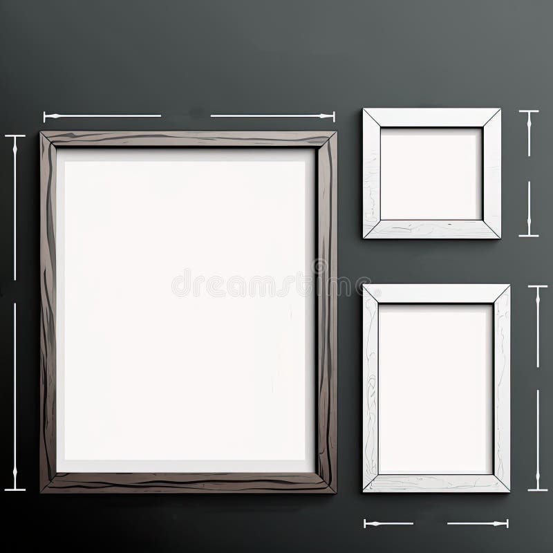AI Generated Illustration of a Frame Guide with Three Different Formats ...