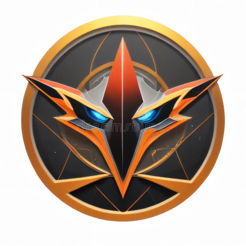 AI Generated Illustration of a Futuristic Emblem with a Sharp, Angular ...