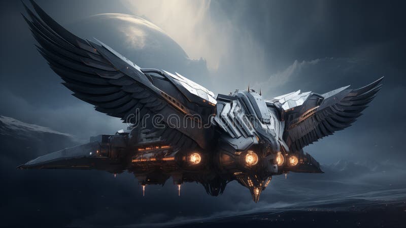 AI Generated Illustration of a Futuristic Menacing Robotic Attack ...