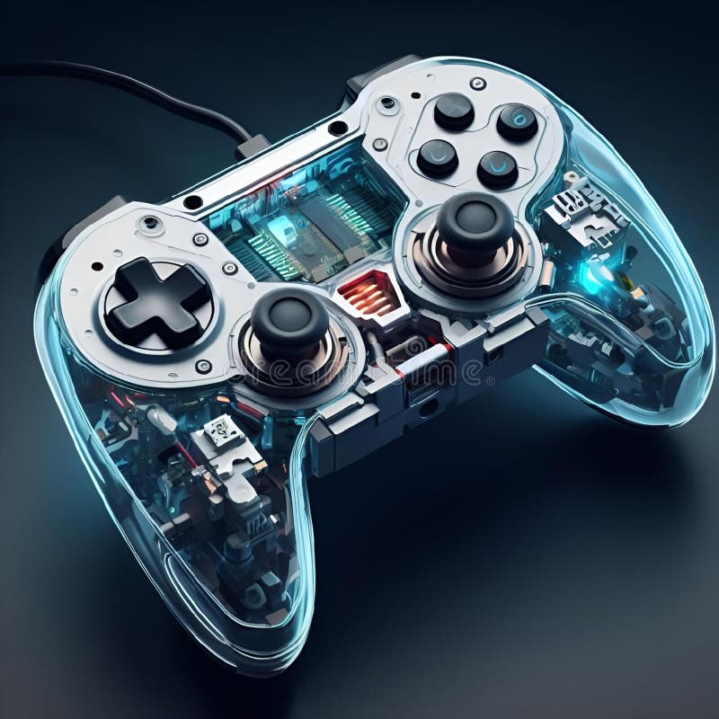 AI-generated Illustration of a Gaming Controller with an Attached ...
