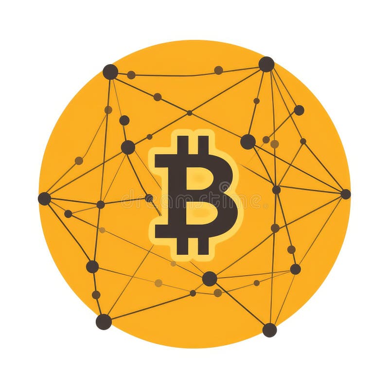 AI Generated Illustration of a Golden Bitcoin Coin Design Stock ...