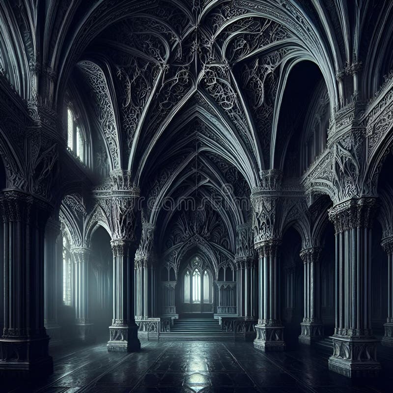 AI Generated Illustration of Gothic Architecture, Featuring the Beauty ...