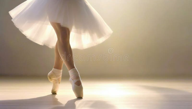 AI Generated Illustration of a Graceful Ballerina Dancing Stock Illustration - Illustration of ...