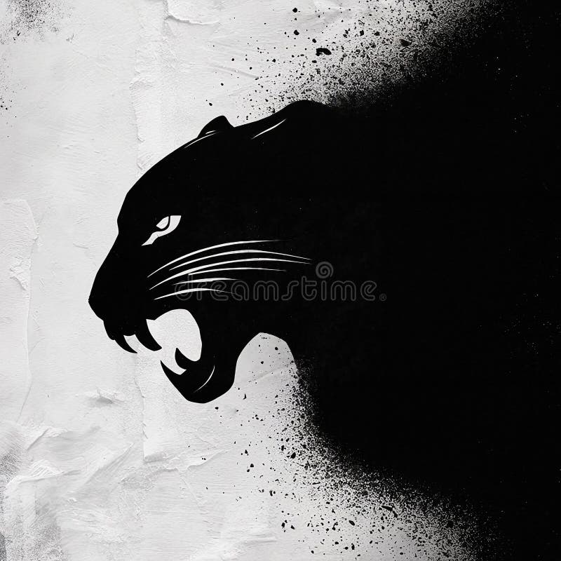 AI Generated Illustration of a Graffiti Style Panther Stock ...