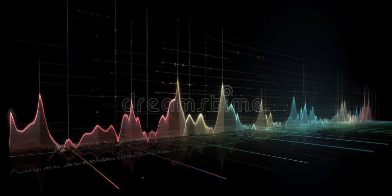 AI Generated Illustration of a Graph Displaying a Graphical ... AI Generated Illustration of a Graph Displaying a Graphical ...
