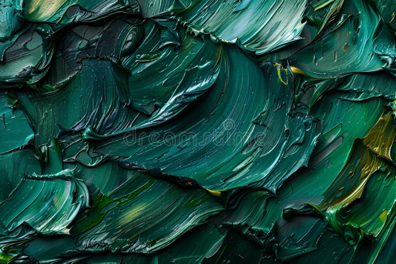 AI Generated Illustration of Green Paint Smudges on Wall Surface Stock ...