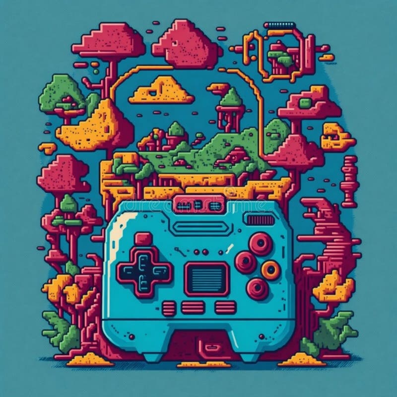 A Video Game Controller Being Held by Two Hands, with a Backdrop of ...