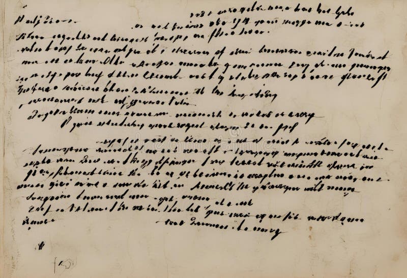 AI Generated Illustration of a Handwritten Note on Paper Featuring Ai ...