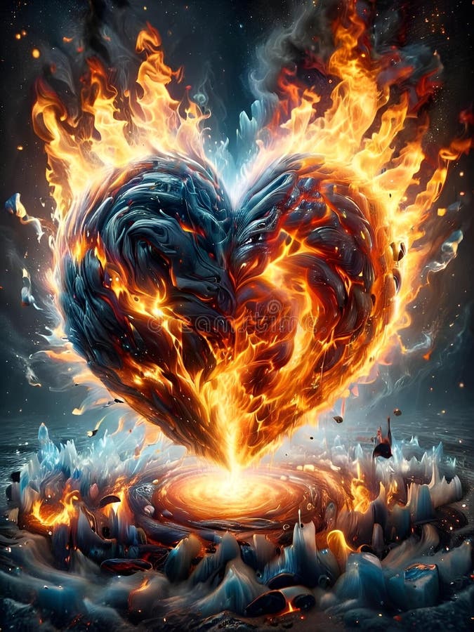 AI Generated Illustration of the Heart of the Universe Stock ...