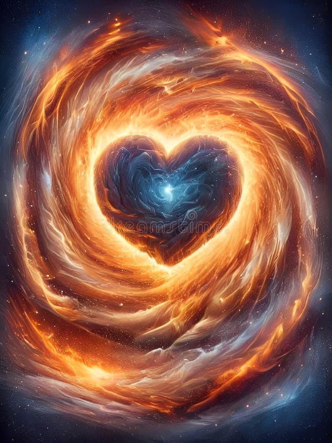 AI Generated Illustration of the Heart of the Universe Stock ...