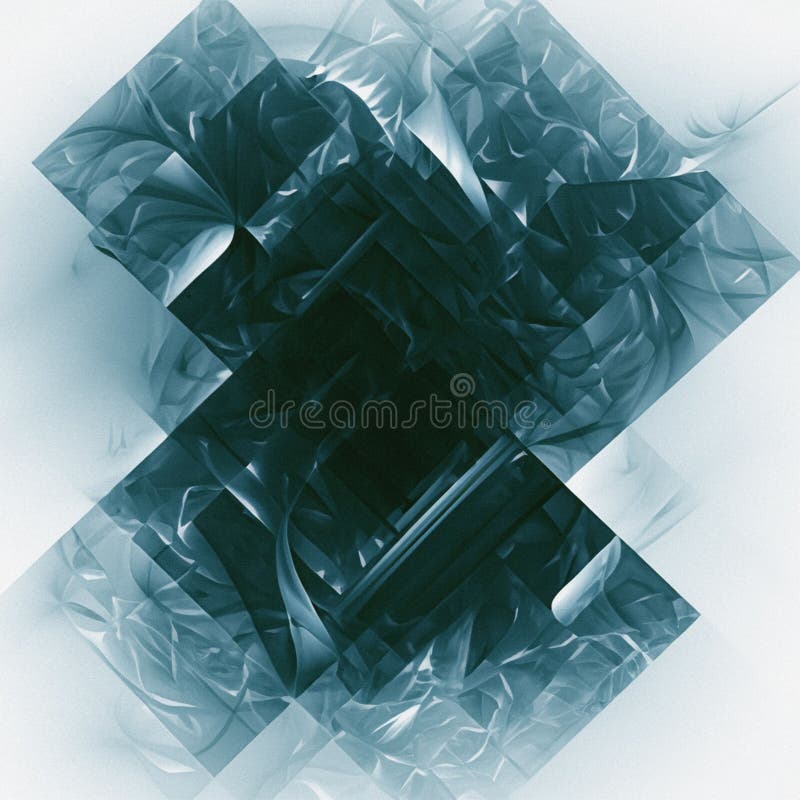 A Blue Picture with a Black and White Design on the Center Stock Photo ...