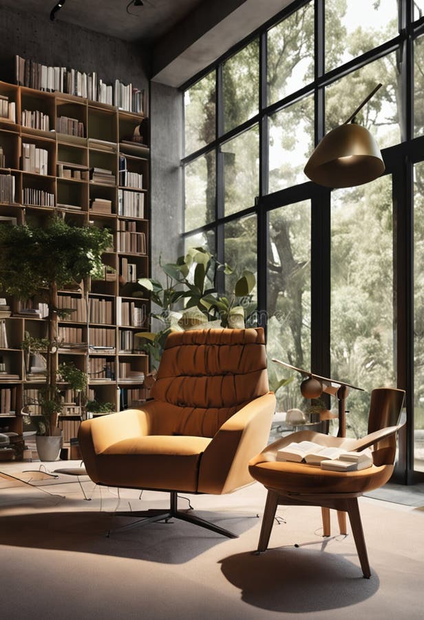 Illustration of an Indoor Environment, Showing a Beautiful and Charming ...