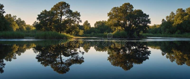 AI Generated Illustration of a Hyper-realistic Forest Scene with a ...