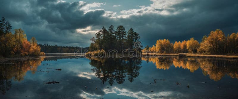 AI Generated Illustration of a Hyper-realistic Forest Scene with a ...