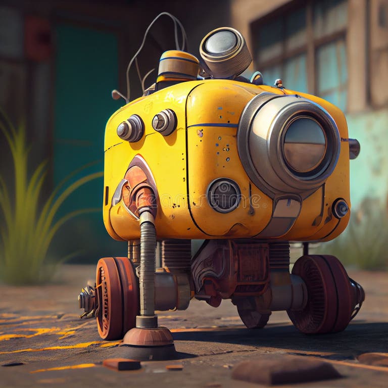 AI-generated Illustration of a Hyperintelligent Robot in a ...