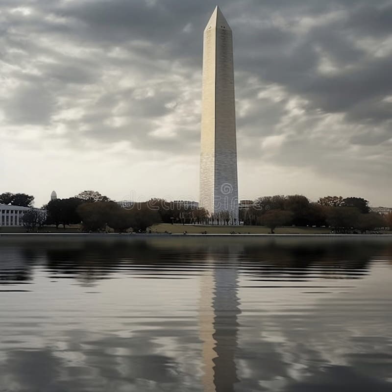 AI Generated Illustration of the Iconic Washington Monument Stock ...