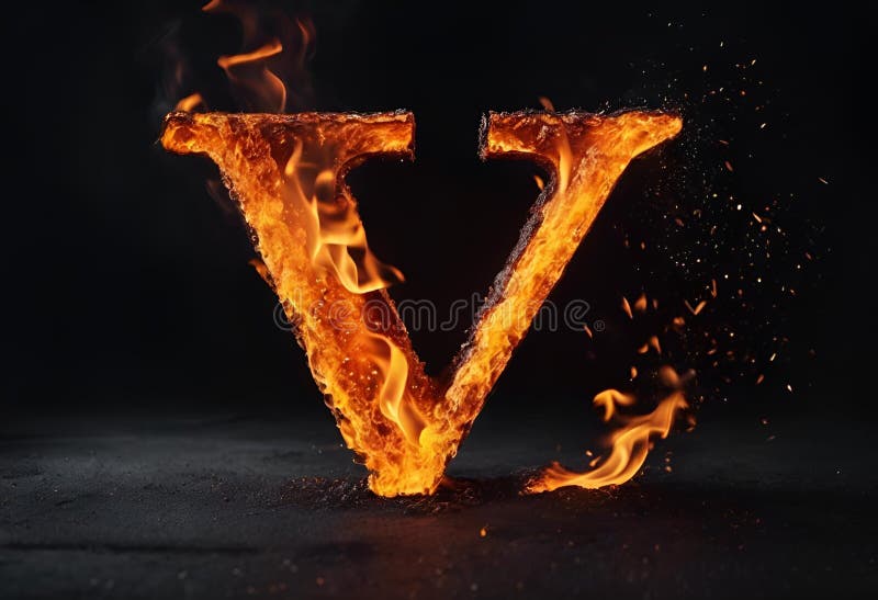 Letter V Fire Stock Illustrations – 409 Letter V Fire Stock ...