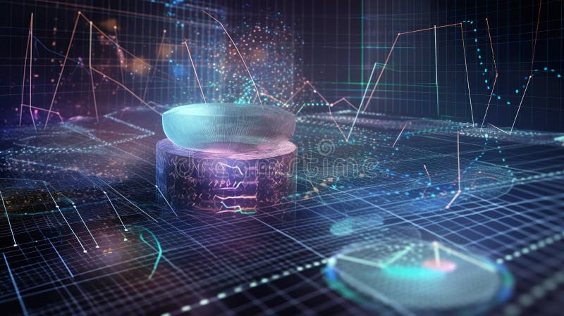 AI Generated Illustration of Illustration of an Various Data and ...