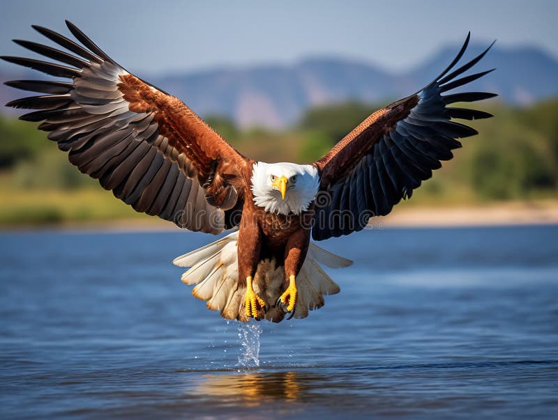 African Fish Eagle stock illustration. Illustration of generative ...