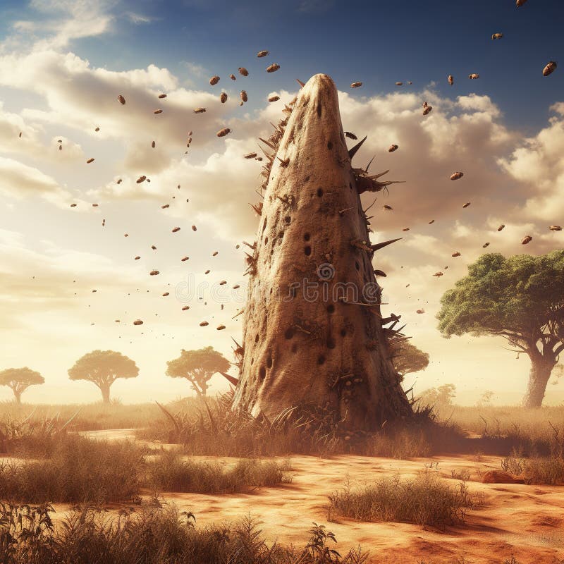 Termite Mound Stock Illustrations – 161 Termite Mound Stock ...