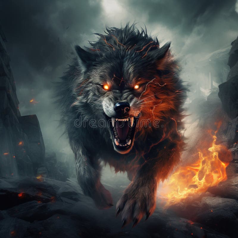 Wolf afraid stock illustration. Illustration of check - 294990978