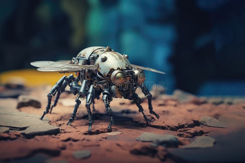 AI Generated Illustration of an Imaginary Fly Atop a Sandy Ground ...