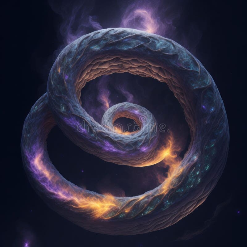 AI Generated Illustration of an Imaginative Spiral-shaped Celestial ...