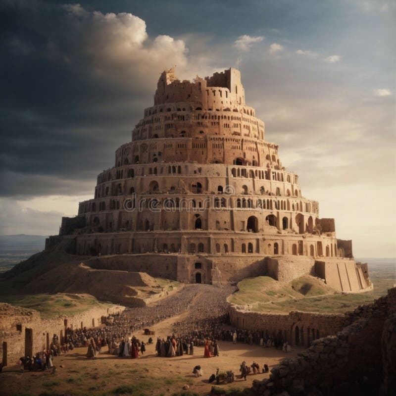 AI Generated Illustration of an Impressive Stone Tower Stands Tall ...