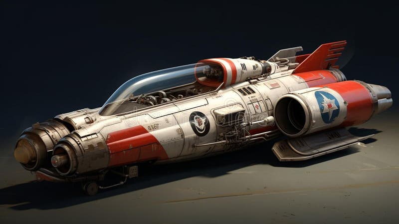 AI Generated Illustration of an Indy 500 Car with a Rocket Booster on ...