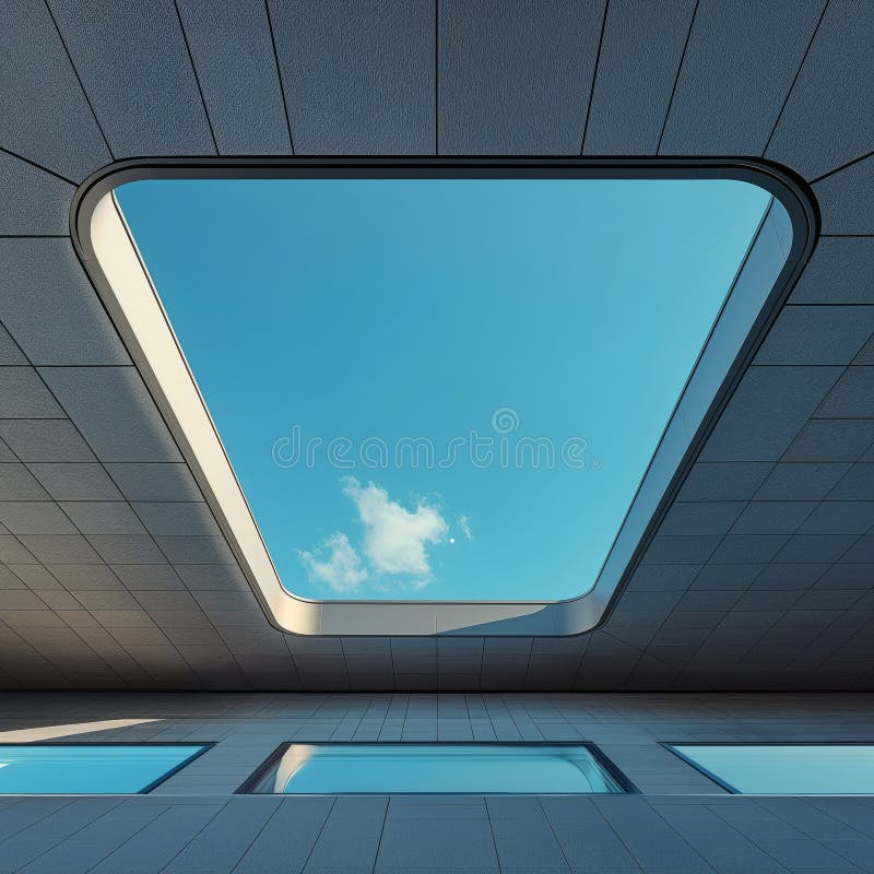 AI Generated Illustration of an Innovative Skylight Design that ...