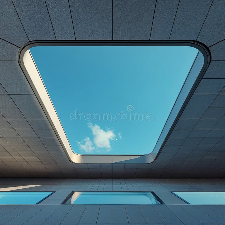 AI Generated Illustration of an Innovative Skylight Design that ...