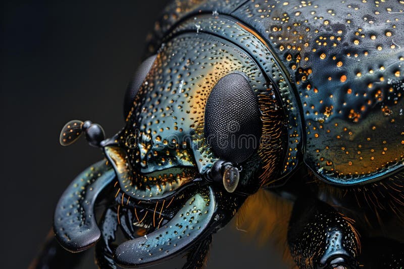 A Bug with a Long Antennae and Many Tiny Drops on it Stock Illustration ...