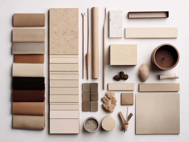 AI Generated Illustration of an Interior Architect-inspired Material ...