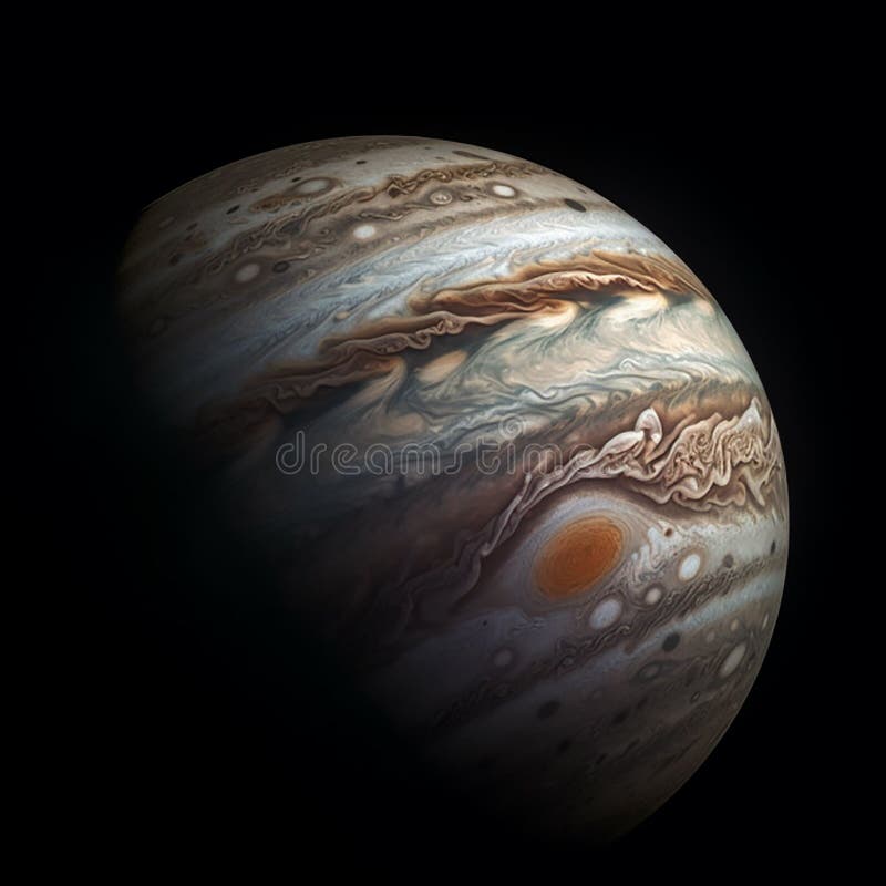AI Generated Illustration of Jupiter in the Universe Stock Illustration ...