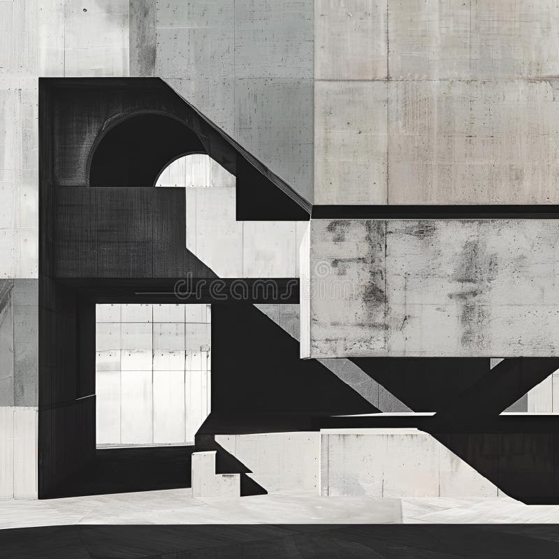 AI Generated Illustration of Light and Shadow Reflections on Wall and ...