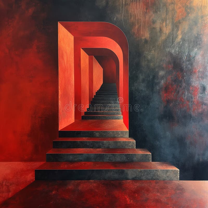 AI Generated Illustration of a Liminal Space Stock Photo - Image of ...