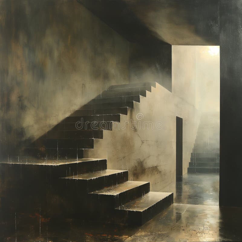 AI Generated Illustration of a Liminal Space Stock Image - Image of ...