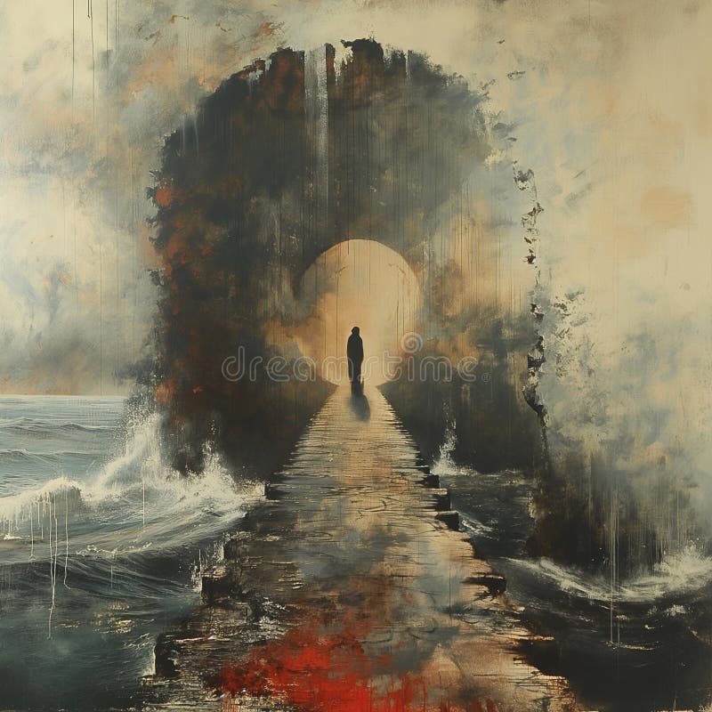 AI Generated Illustration of a Liminal Space Stock Image - Image of ...